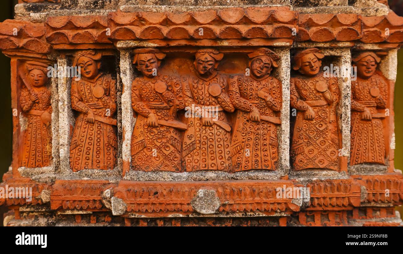 15th-century ruins of the Narajole Rajbari, a historical landmark in ...