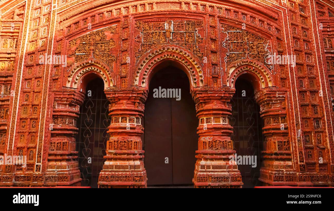 Beautiful terracotta panel depicting the birth of Brahma on the Sridhar ...