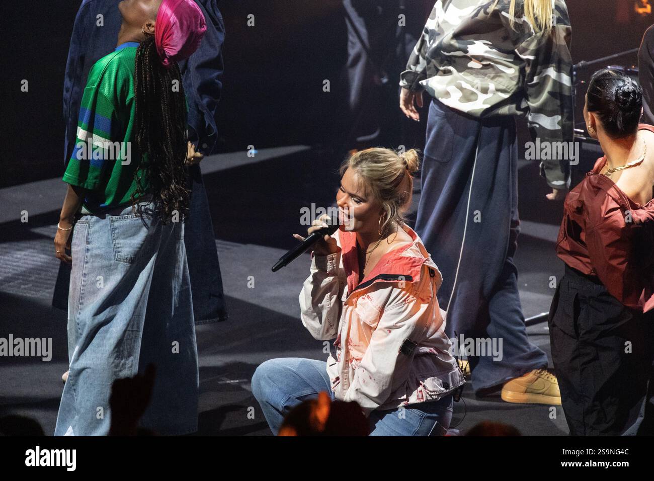 Copenhagen, Denmark. 18th Oct, 2024. Annika Wedderkopp performs during the P3 Guld in the ...