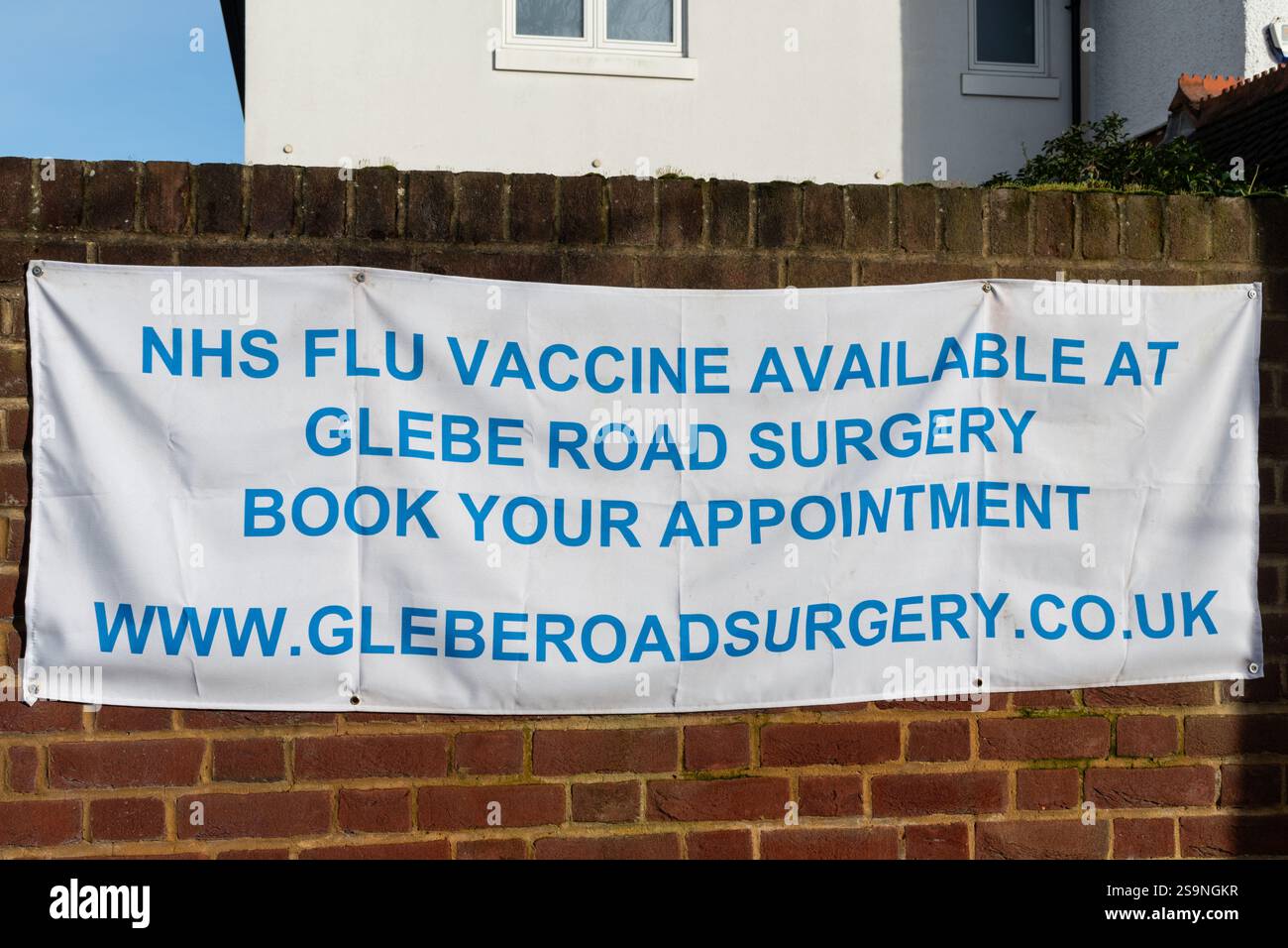 Banner NHS Flu vaccine available at surgery - book your appointment ...