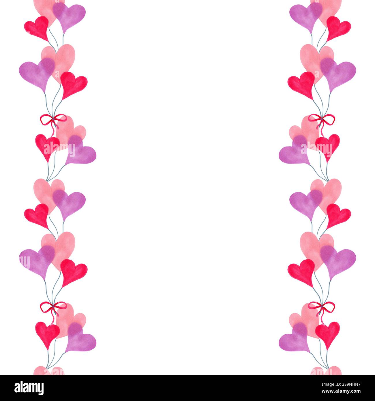 Doodle pink bow isolated Cut Out Stock Images & Pictures - Alamy