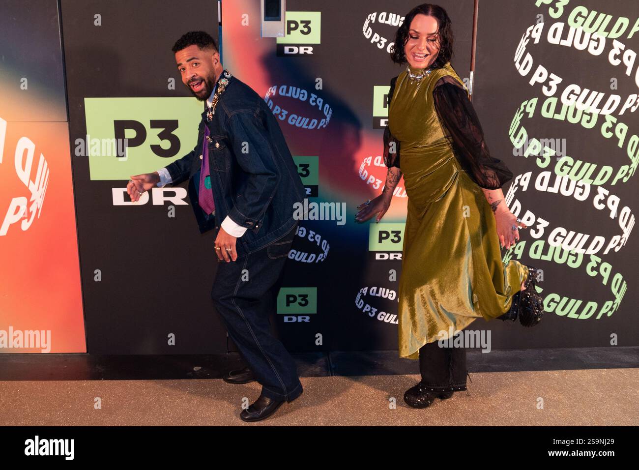 Copenhagen, Denmark. 18th Oct, 2024. The hosts Andrew Moyo (L) and Ena ...