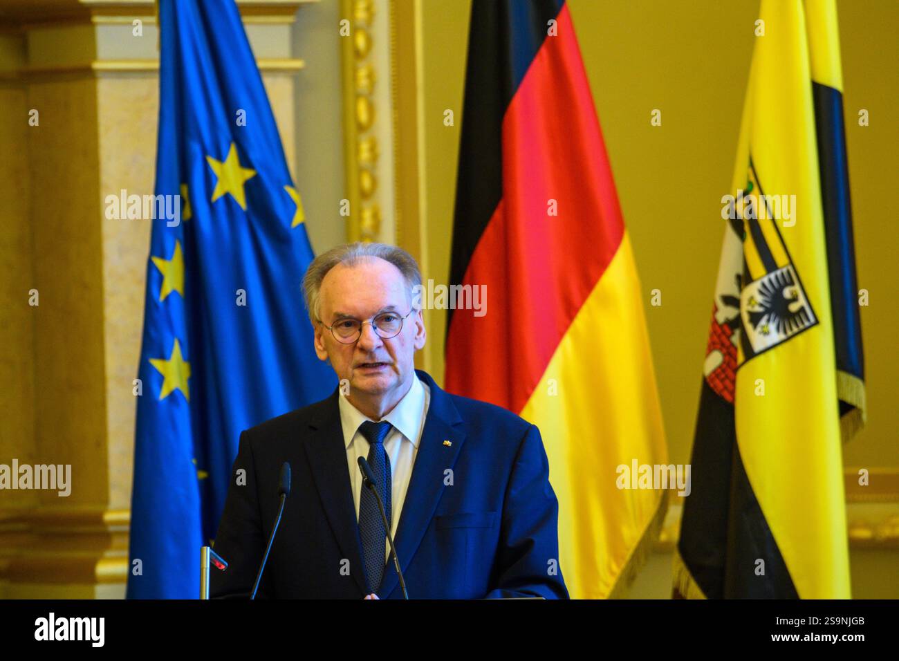 Magdeburg, Germany. 27th Jan, 2025. Reiner Haseloff (CDU), Minister ...