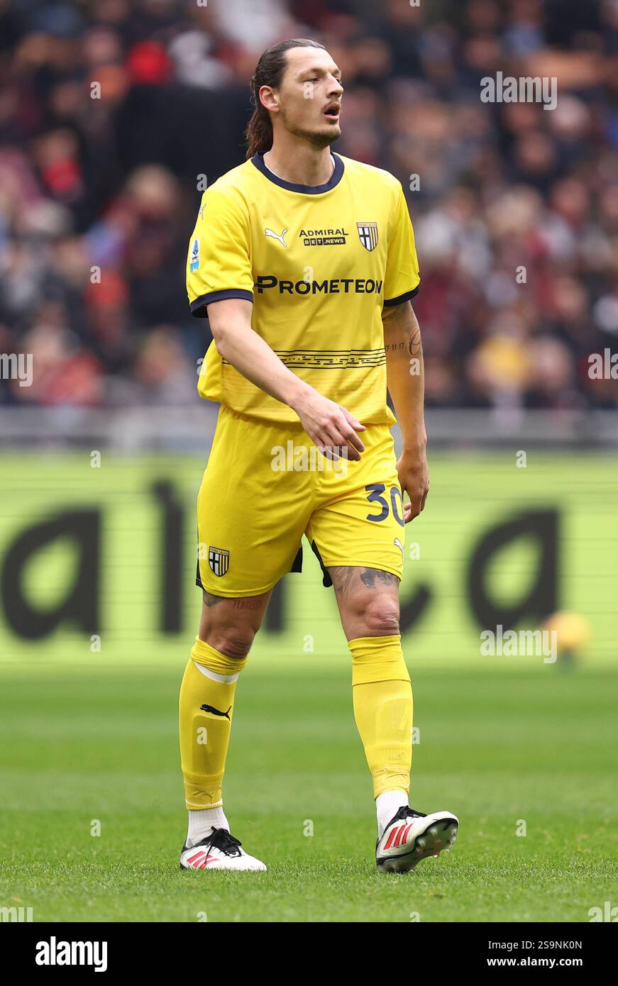 Milano, Italy. 26th Jan, 2025. Milan Djuric of Parma Calcio looks on during the Serie A match ...