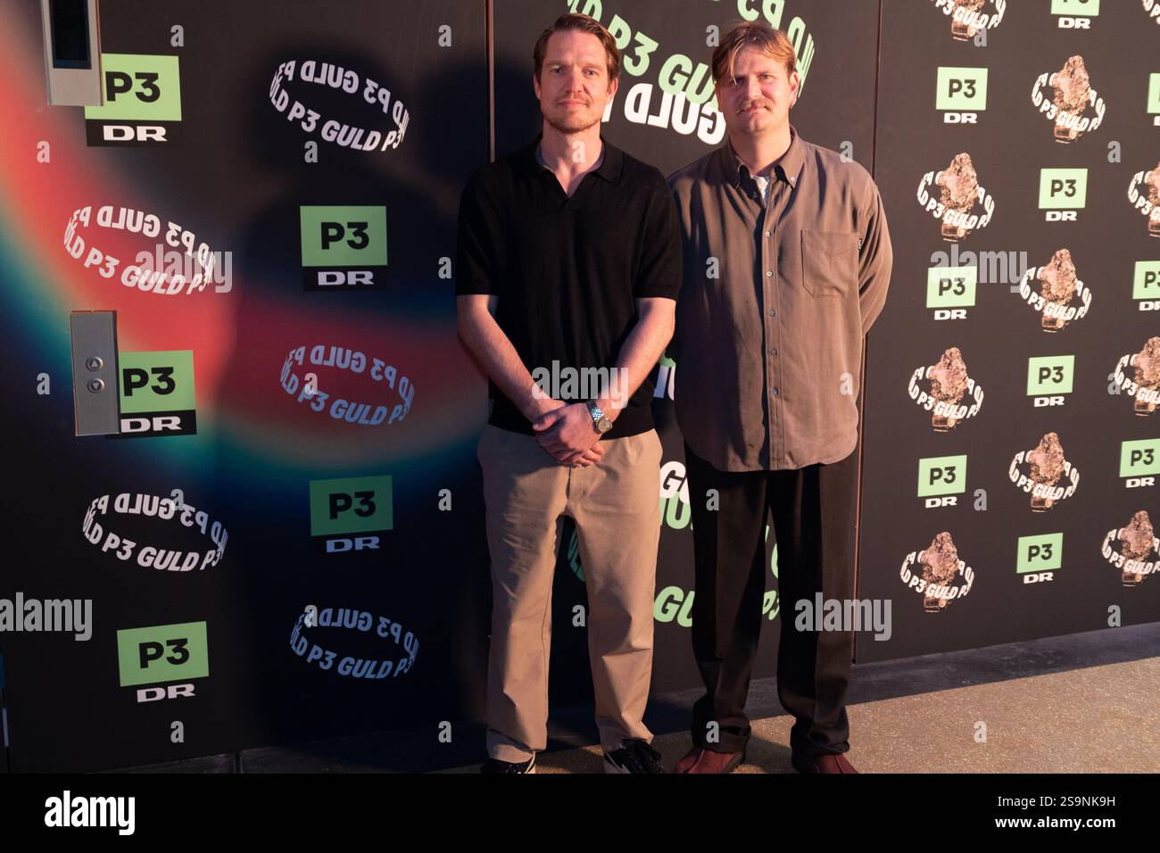 Copenhagen, Denmark. 18th Oct, 2024. Jonathan Elkær (L) and Mads Bo ...