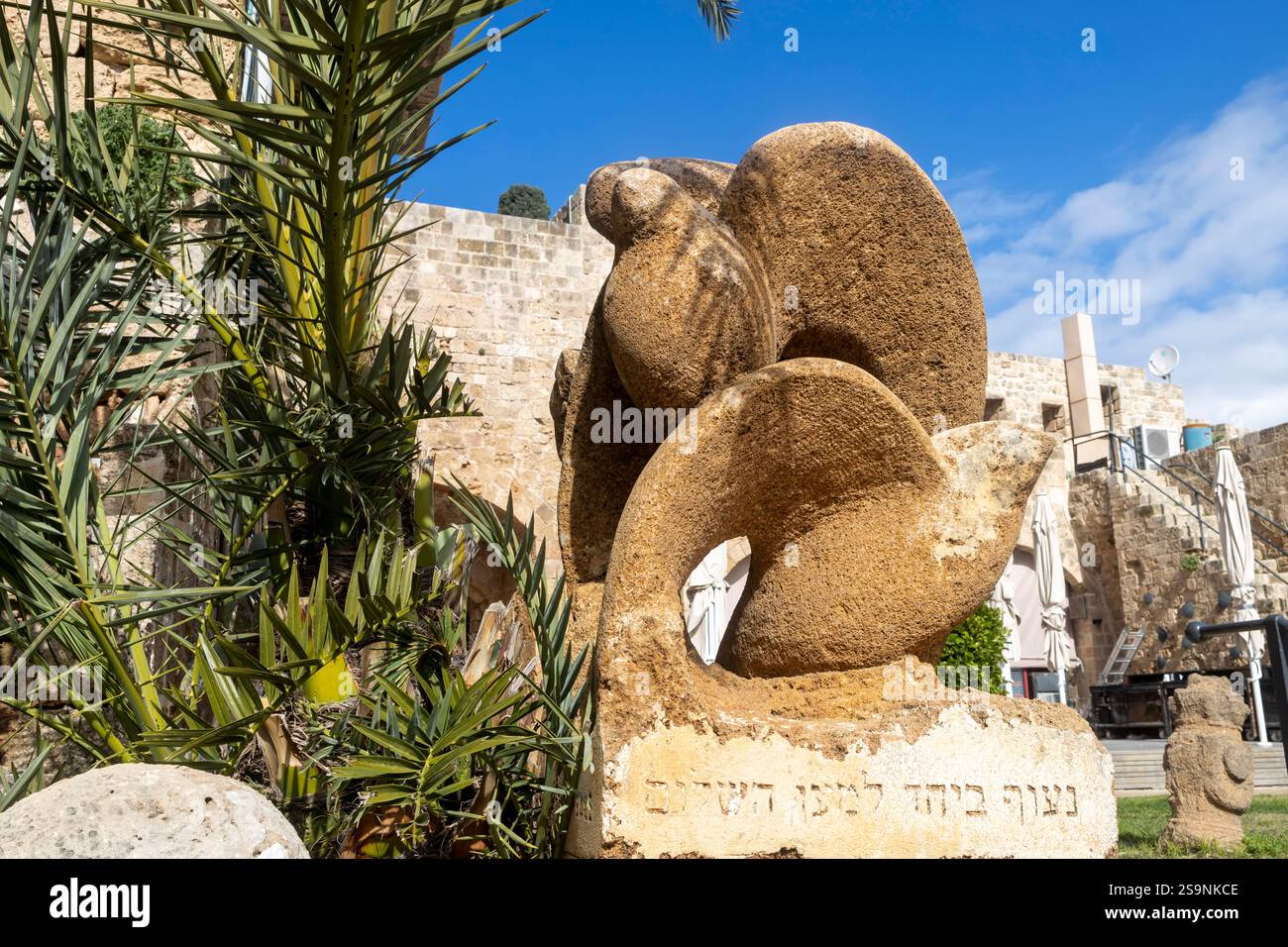 Acre, Israel – January 23, 2025, Three Flying Doves. Giandomenico ...