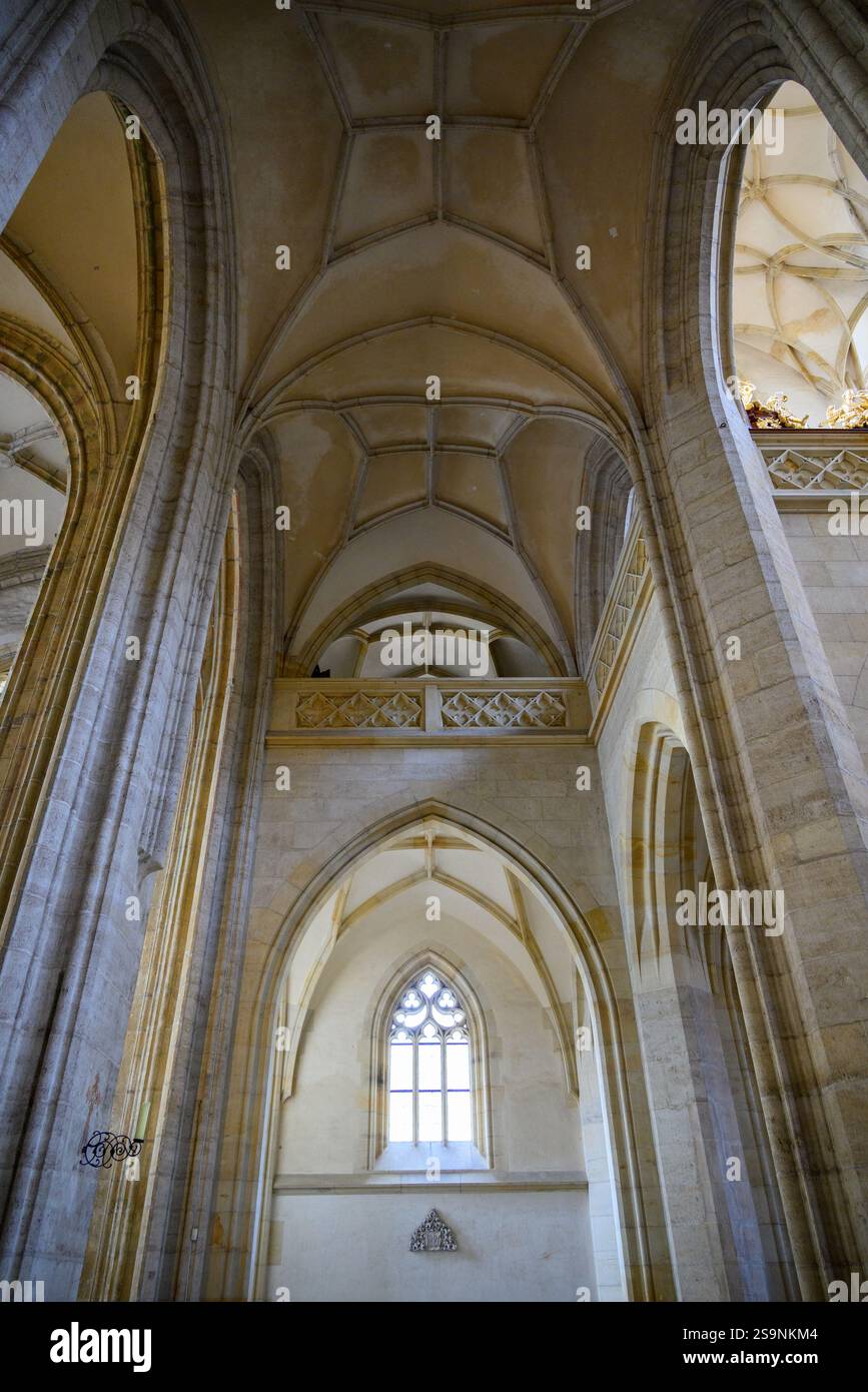 Interior of the Roman Catholic Church of Saint Barbara in Kutna Hora ...