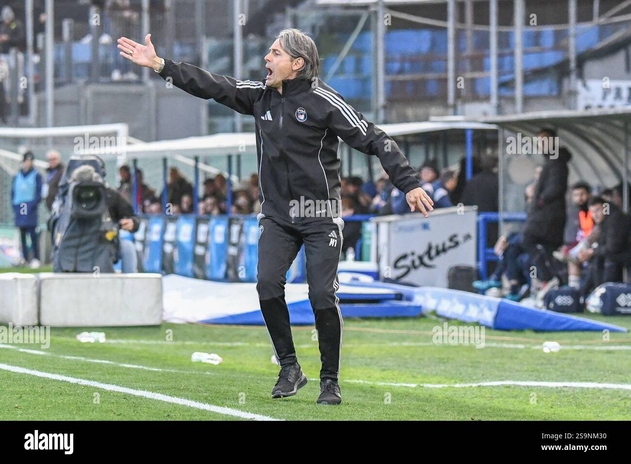 Pisa, Italy. 26th Jan, 2025. Head Coach Filippo Inzaghi (Pisa) during ...