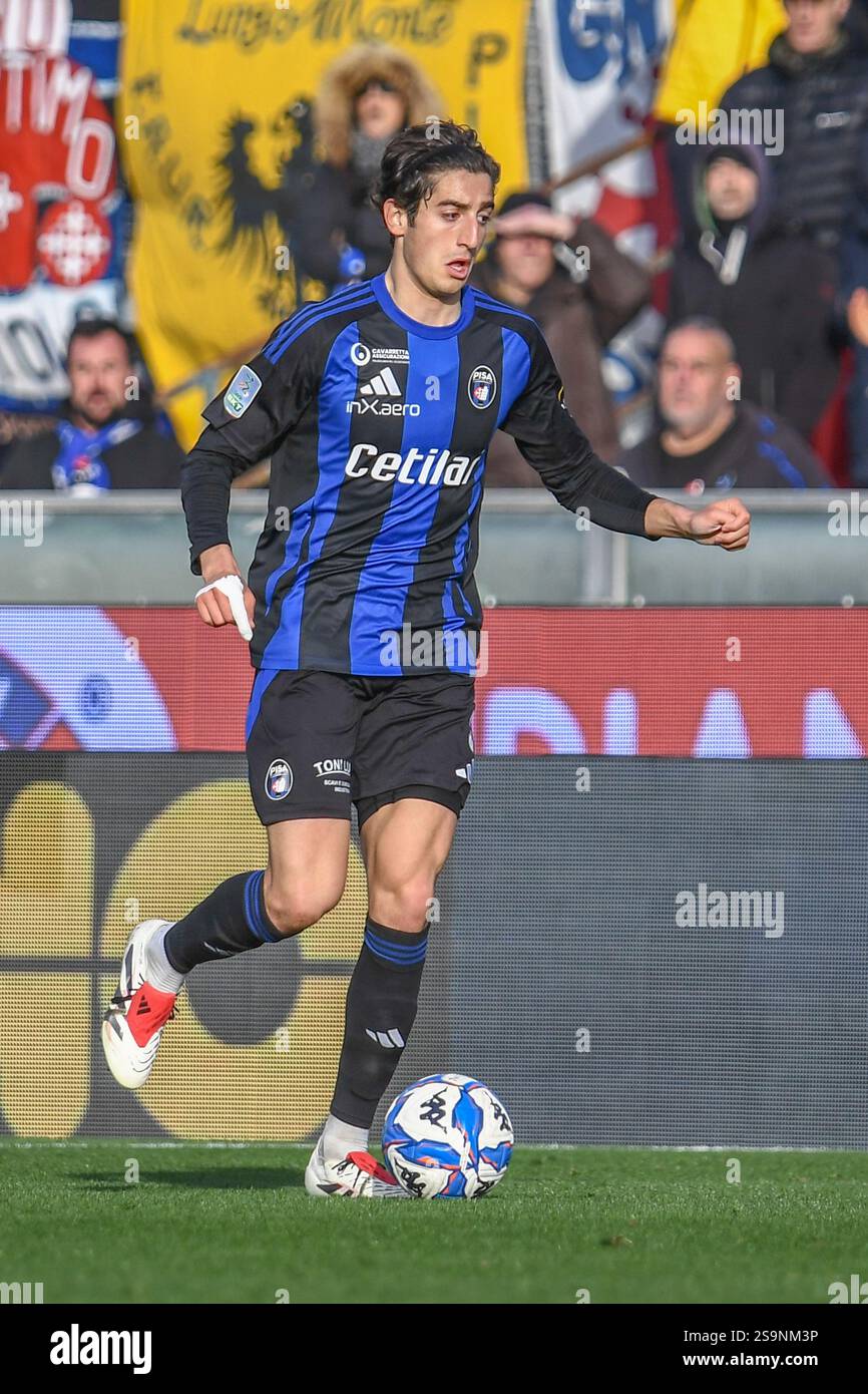 Pisa, Italy. 26th Jan, 2025. Samuele Angori (Pisa) during AC Pisa vs US ...