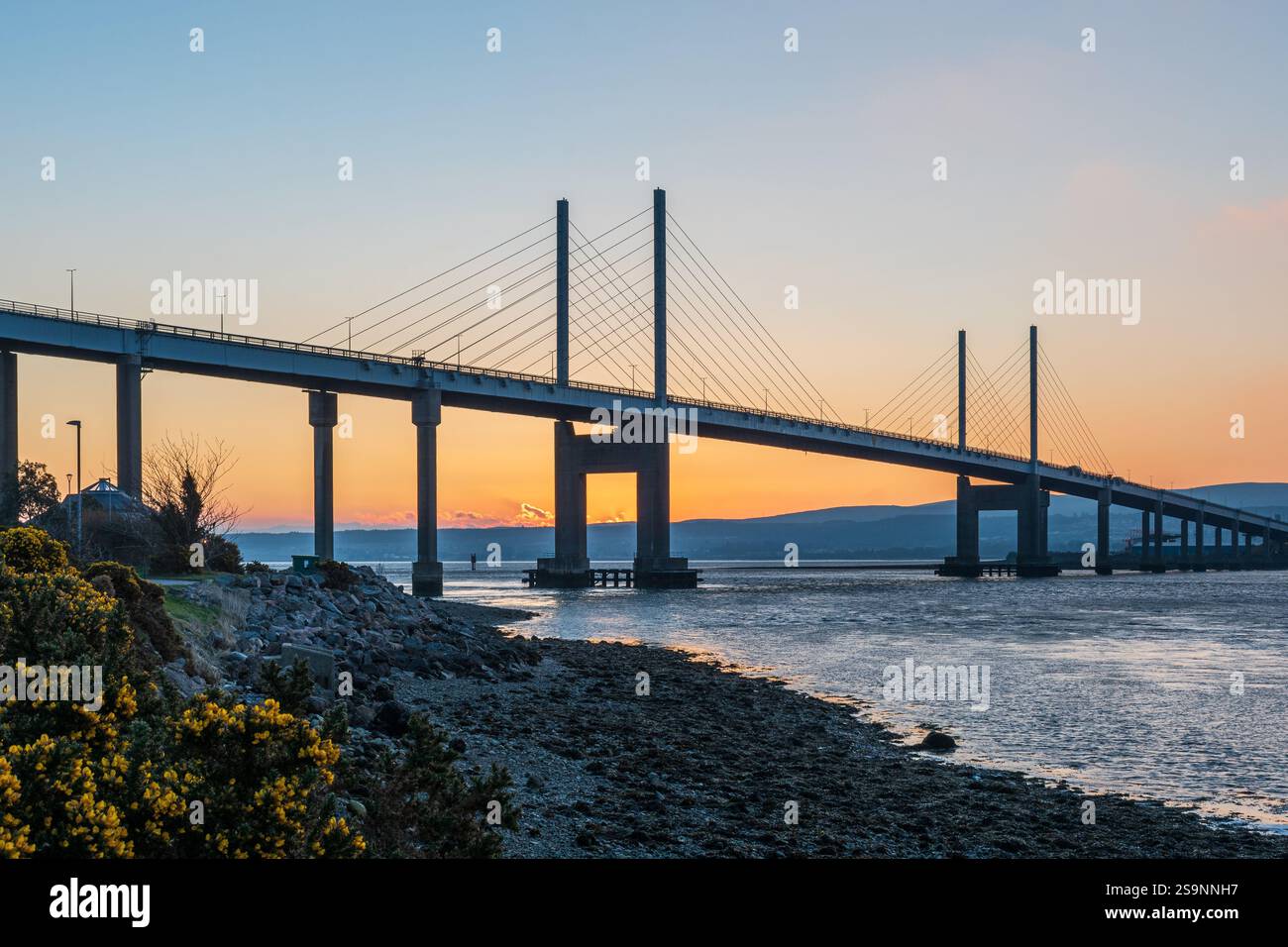 Sunrise at Kessock Bridge, Inverness, Scotland, UK Stock Photo - Alamy