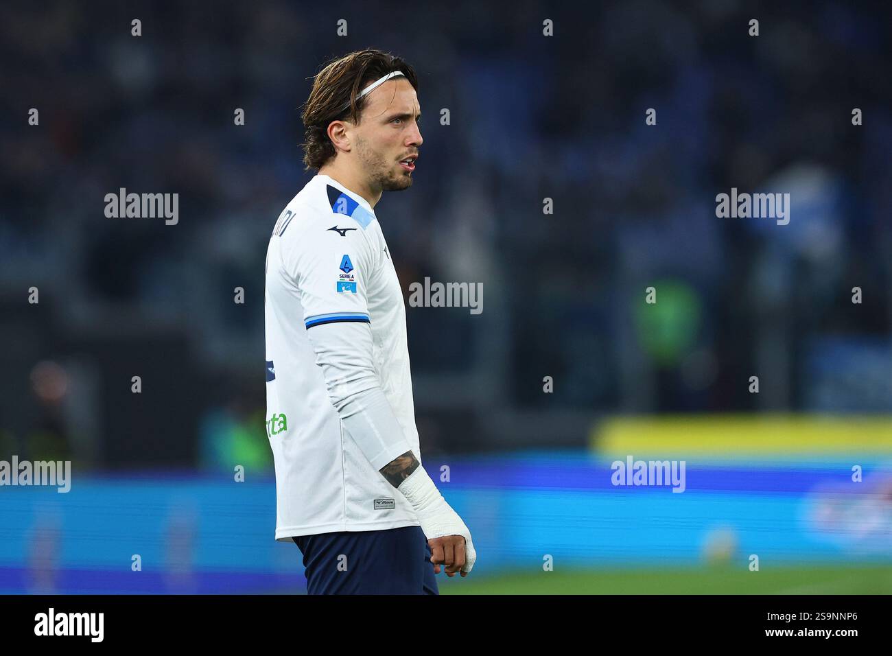Rome, Italy. 26th Jan, 2025. Luca Pellegrini of Lazio looks on during the Italian championship ...