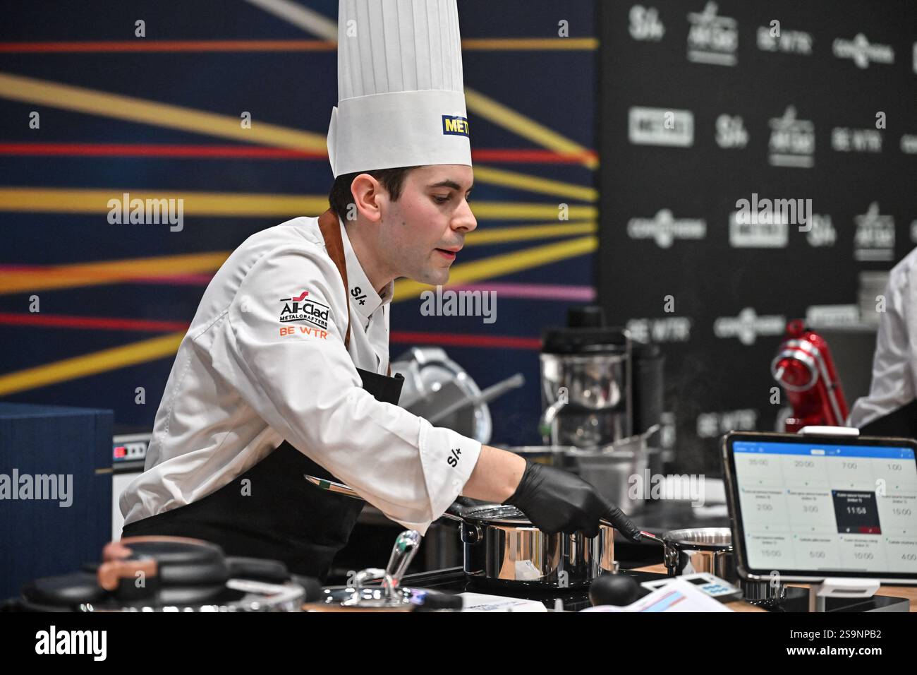 Paul Marcon from Team France attending the Bocuse D Or Finale ahead of ...