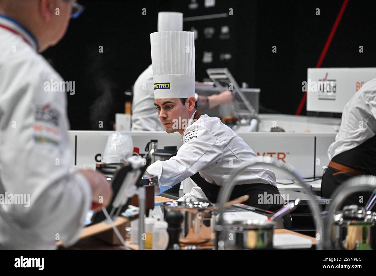 Lyon, France. 27th Jan, 2025. Paul Marcon from Team France attending ...