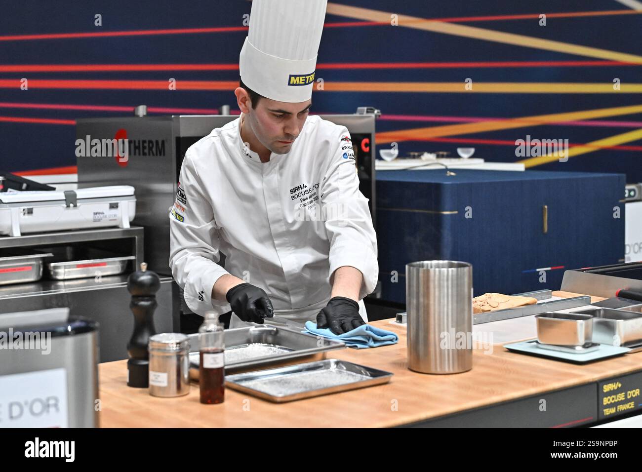 Lyon, France. 27th Jan, 2025. Paul Marcon from Team France attending ...