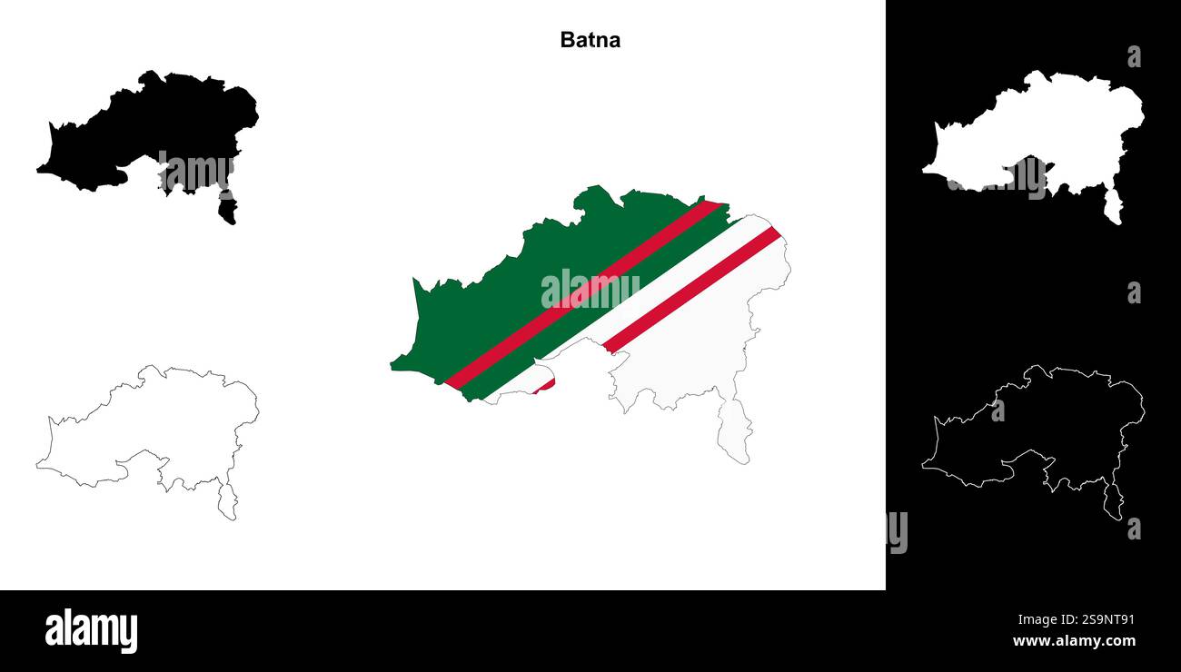 Batna eps map hi-res stock photography and images - Alamy