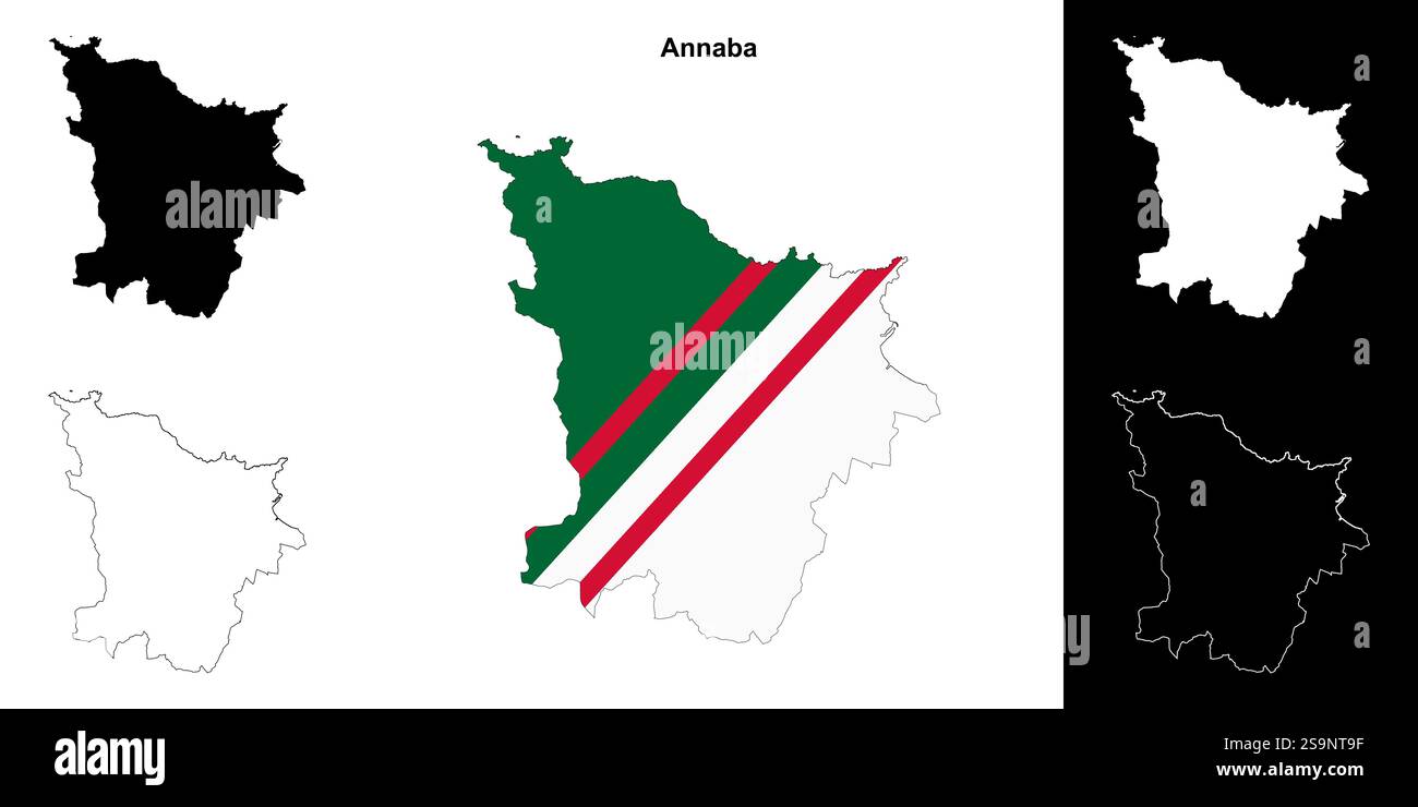 Blank annaba map hi-res stock photography and images - Alamy
