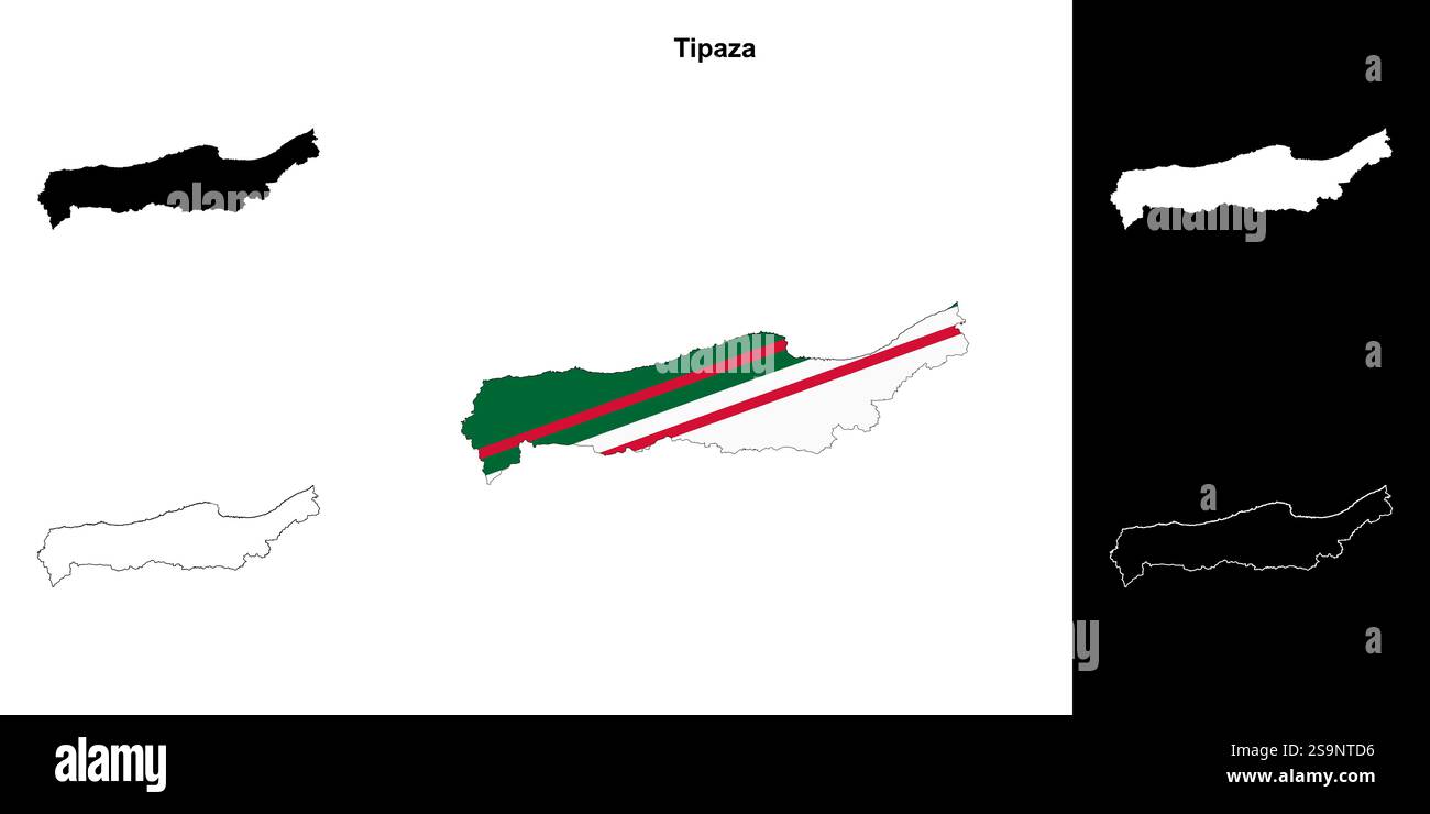 Blank tipaza map hi-res stock photography and images - Alamy