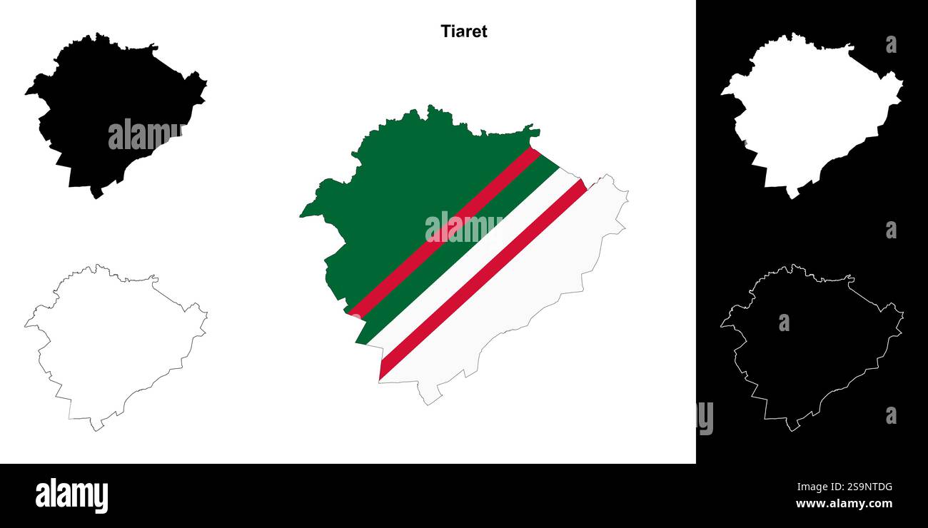 Blank tiaret map hi-res stock photography and images - Alamy