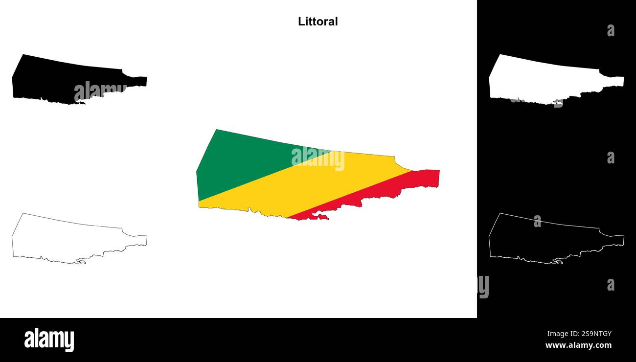 Littoral outline map hi-res stock photography and images - Alamy