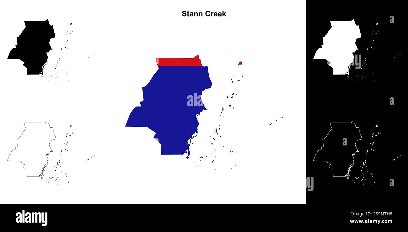 Stann creek map hi-res stock photography and images - Alamy
