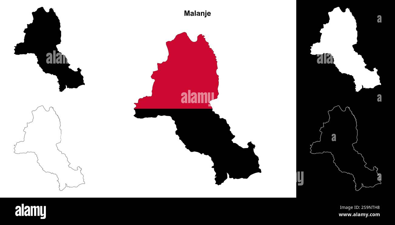 Malanje province outline map set Stock Vector Image & Art - Alamy