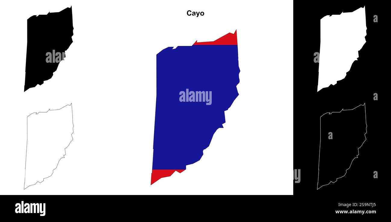 Belize outline map isolated Stock Vector Images - Alamy