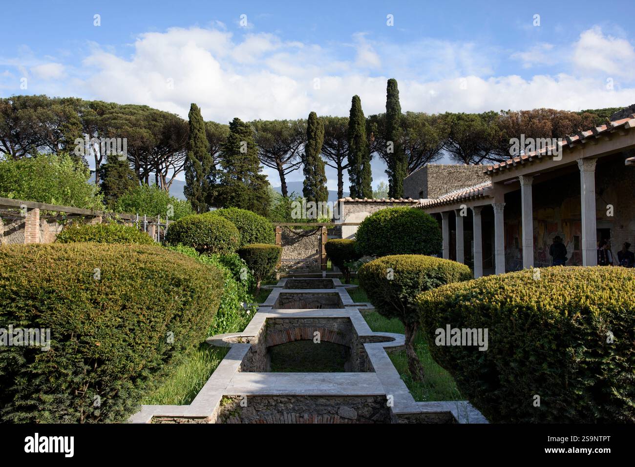 Pompei. Italy. Archaeological site of Pompeii. The House of Julia Felix ...