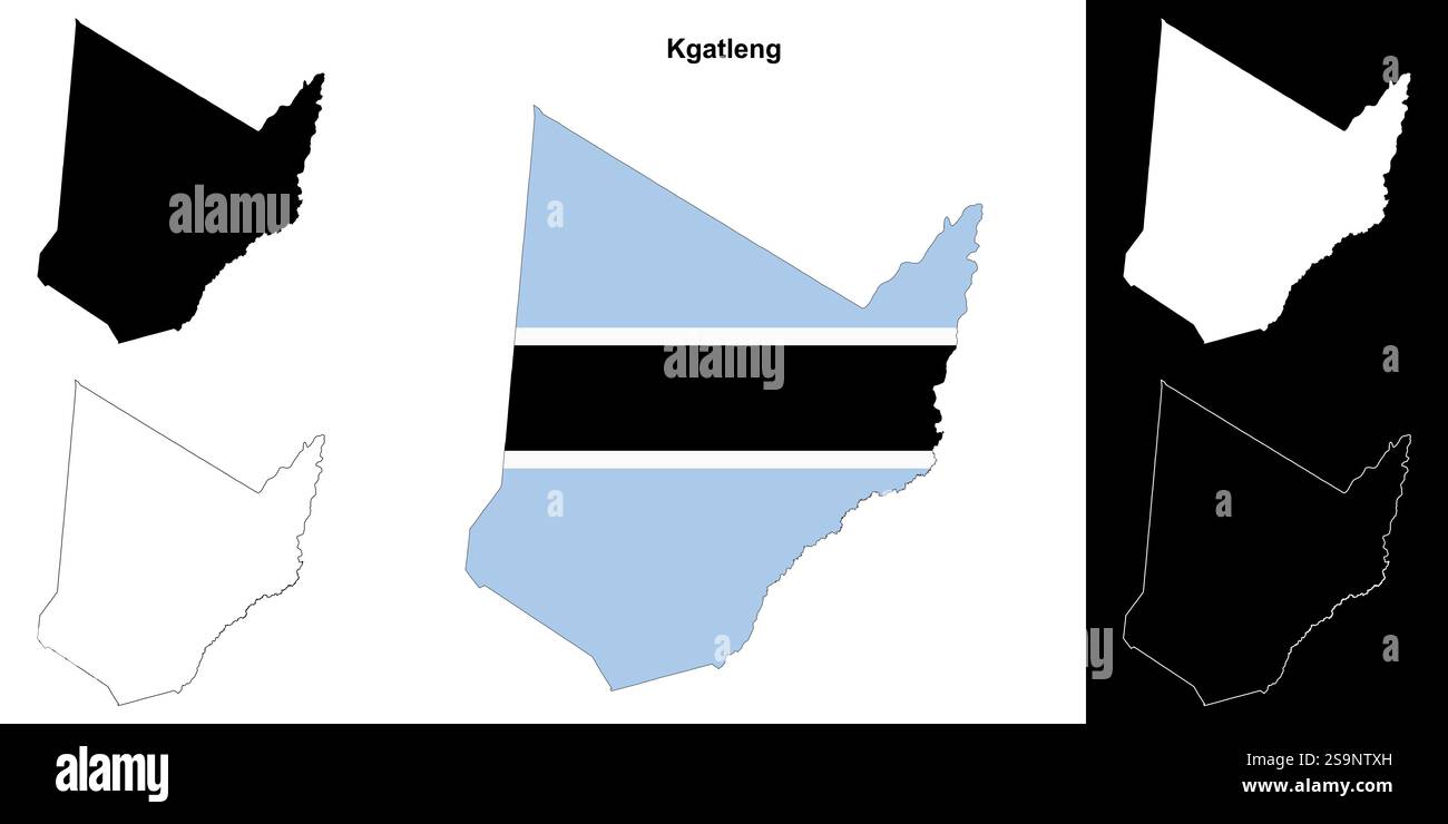 Kgatleng eps map hi-res stock photography and images - Alamy