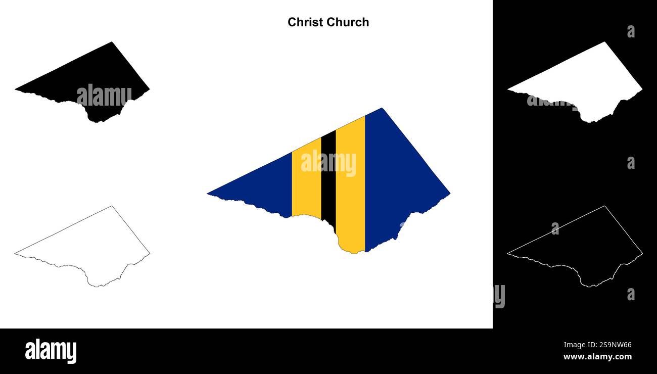 Christ church eps map hi-res stock photography and images - Alamy