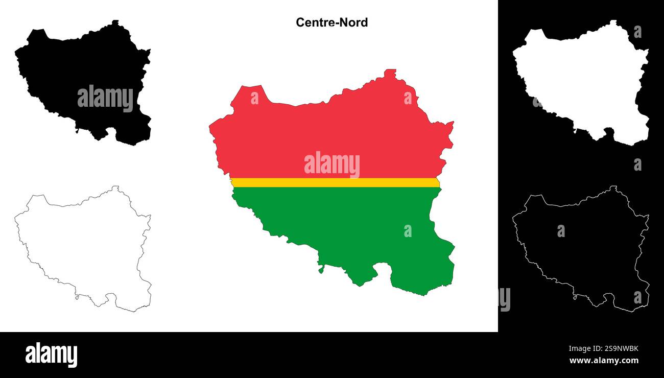 Map of centre nord hi-res stock photography and images - Alamy