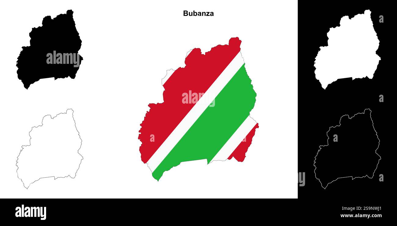 Bubanza province outline map set Stock Vector Image & Art - Alamy