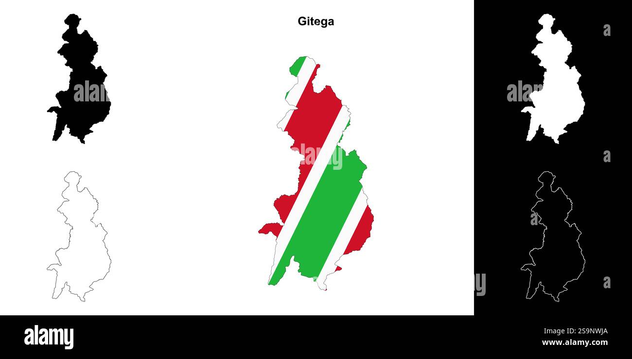 Gitega vector map hi-res stock photography and images - Alamy