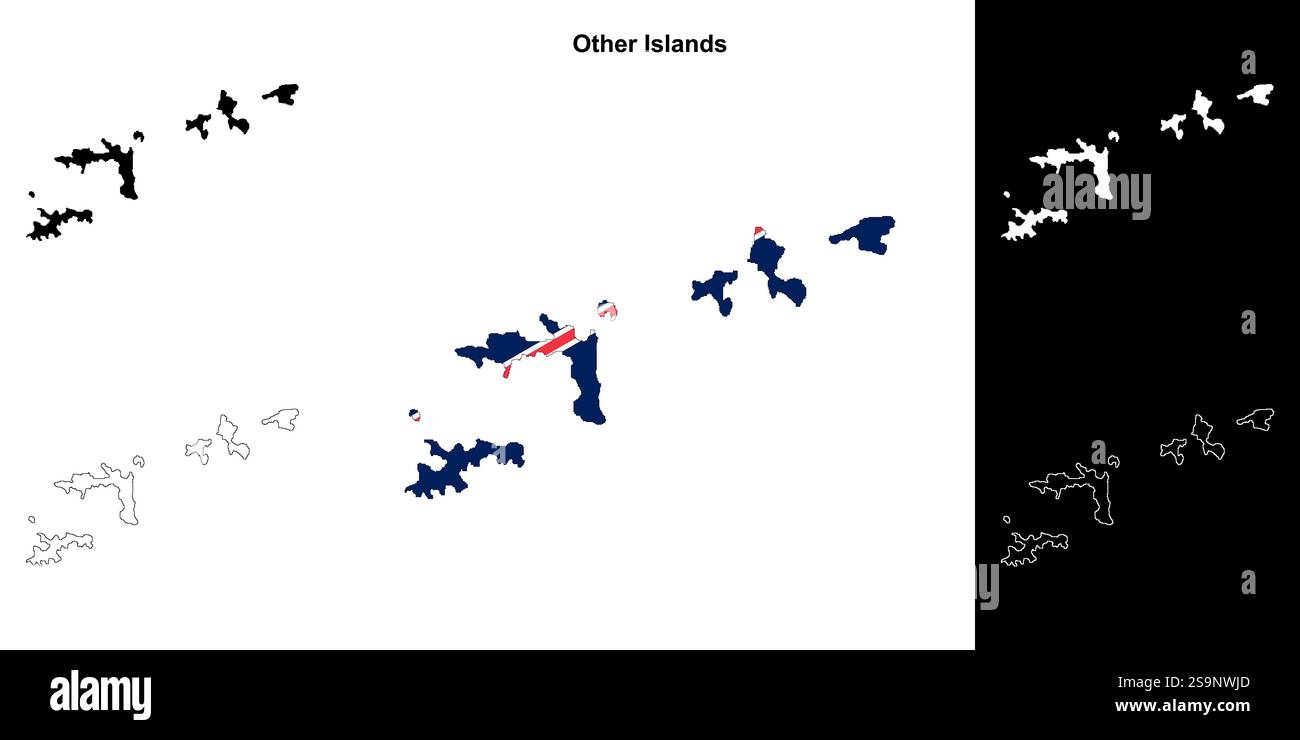 Other islands eps map hi-res stock photography and images - Alamy
