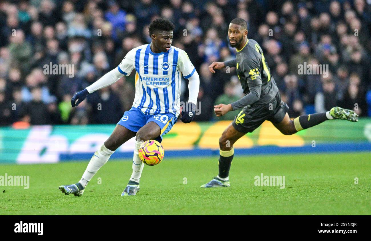 Carlos Baleba of Brighton during the Premier League match between ...
