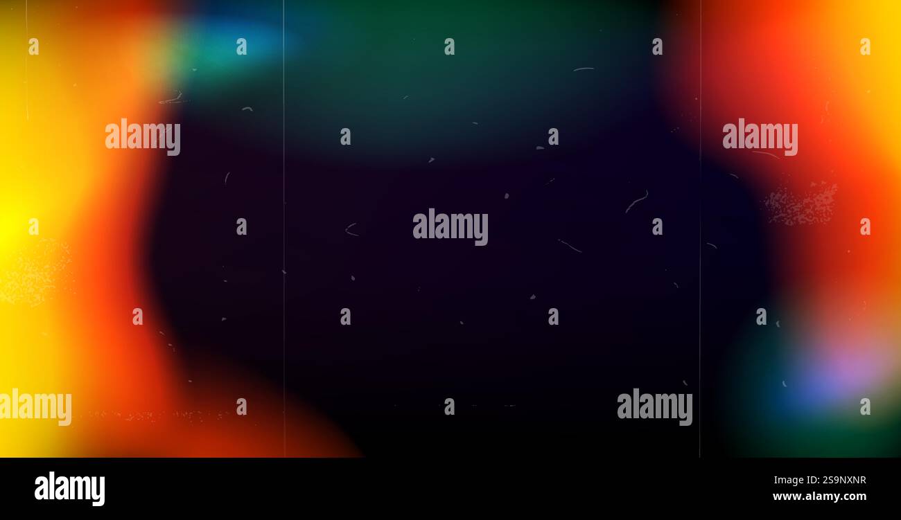 Old photo light leak overlay effect with colorful gradient. Camera film ...