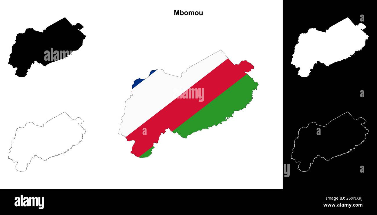 Mbomou prefecture outline map set Stock Vector Image & Art - Alamy