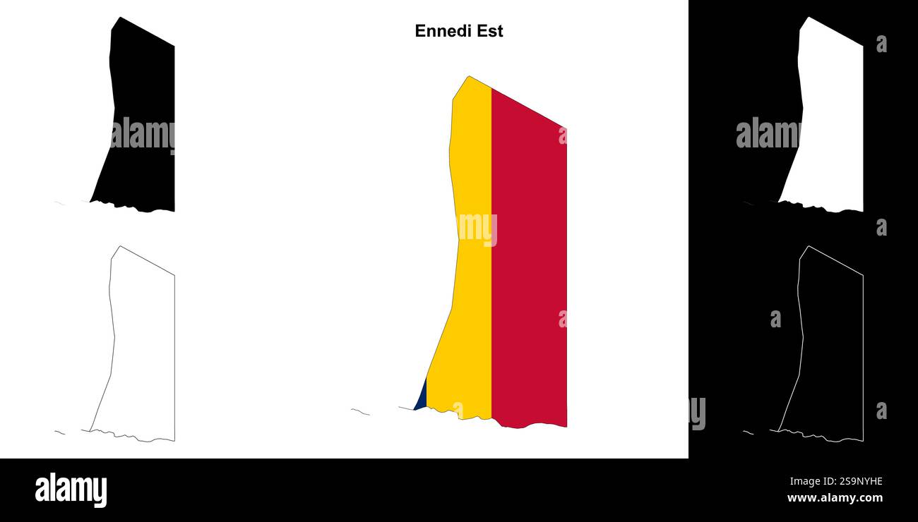 Ennedi est eps map hi-res stock photography and images - Alamy