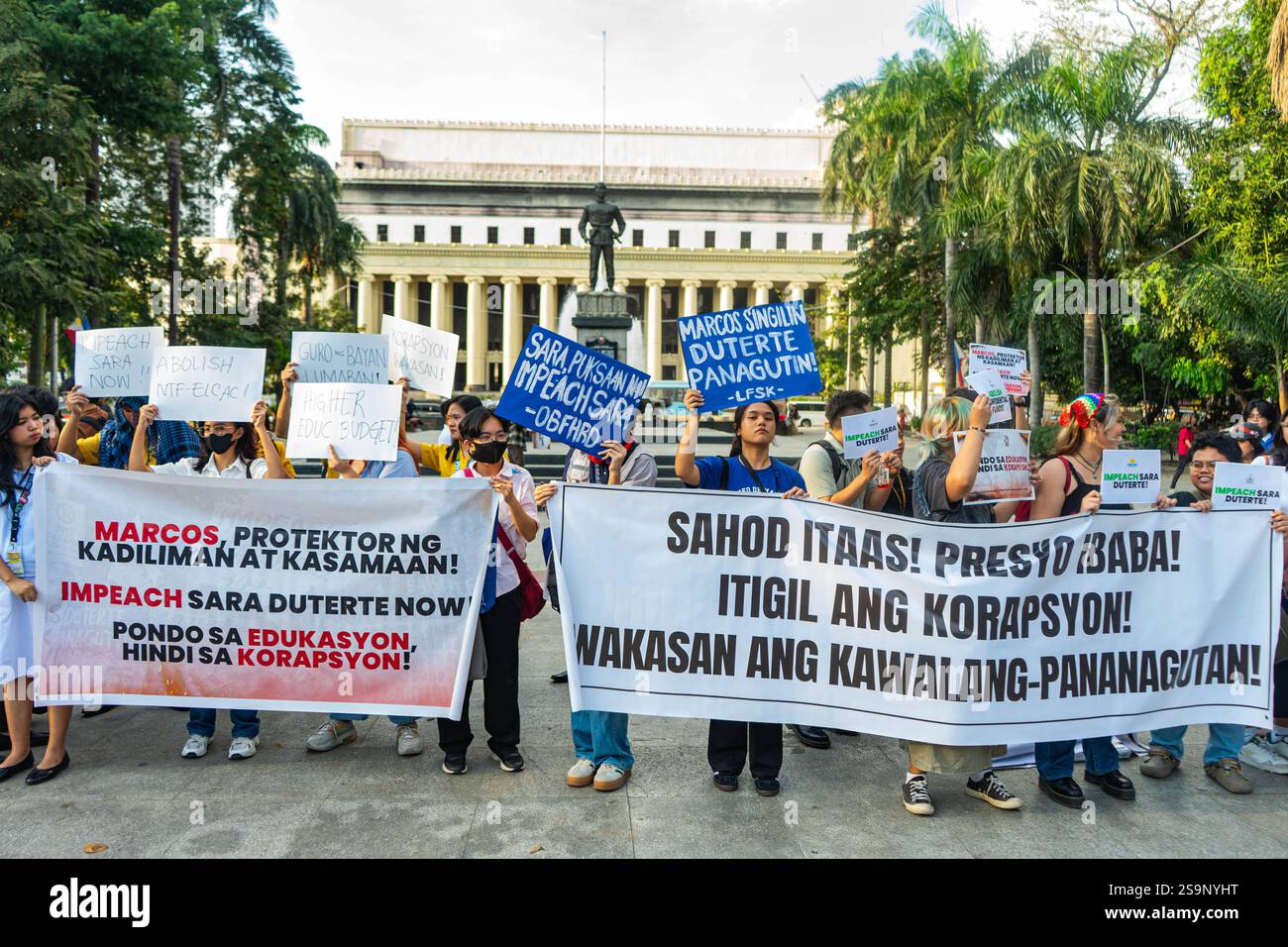 January 27, 2025, Quezon City, Quezon, Philippines: Various progressive ...