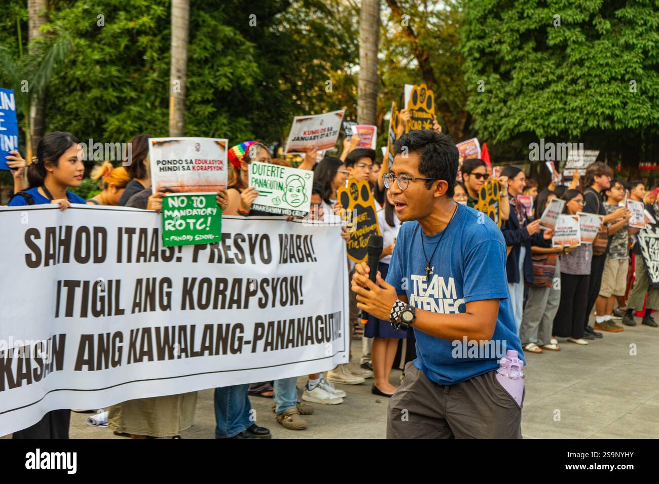 January 27, 2025, Quezon City, Quezon, Philippines: Various progressive ...