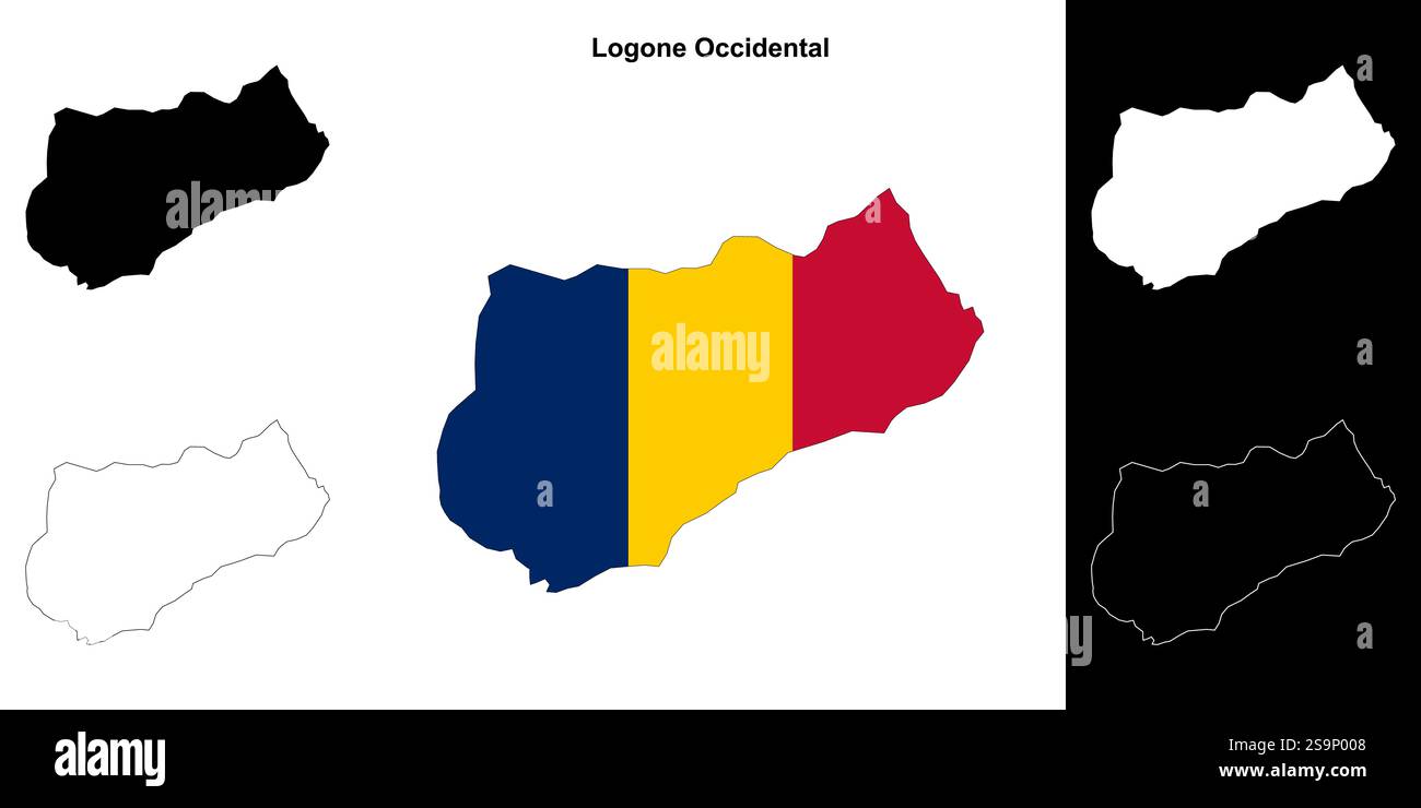 Logone occidental map hi-res stock photography and images - Alamy