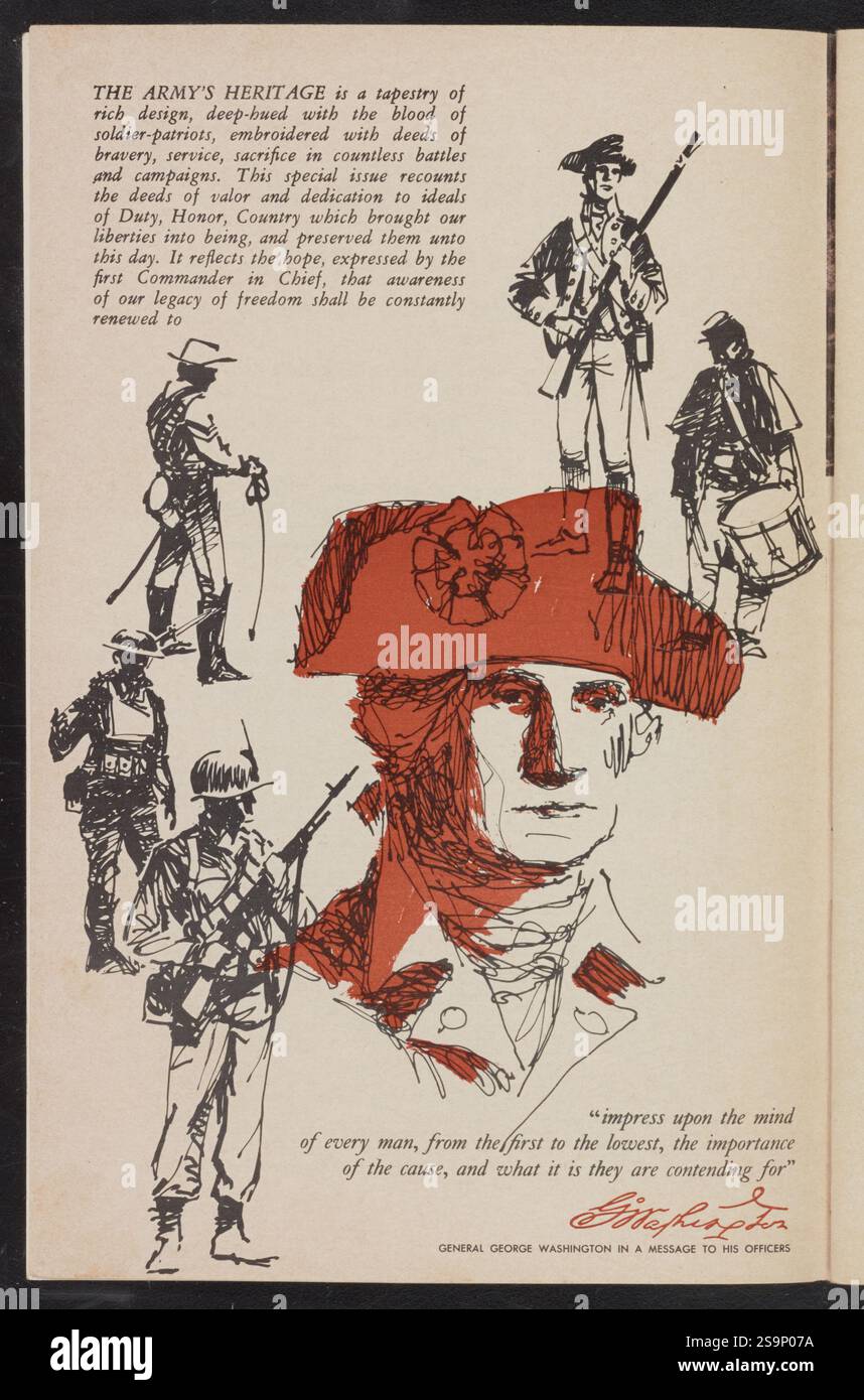 General George Washington in a message to his officers - page from ...