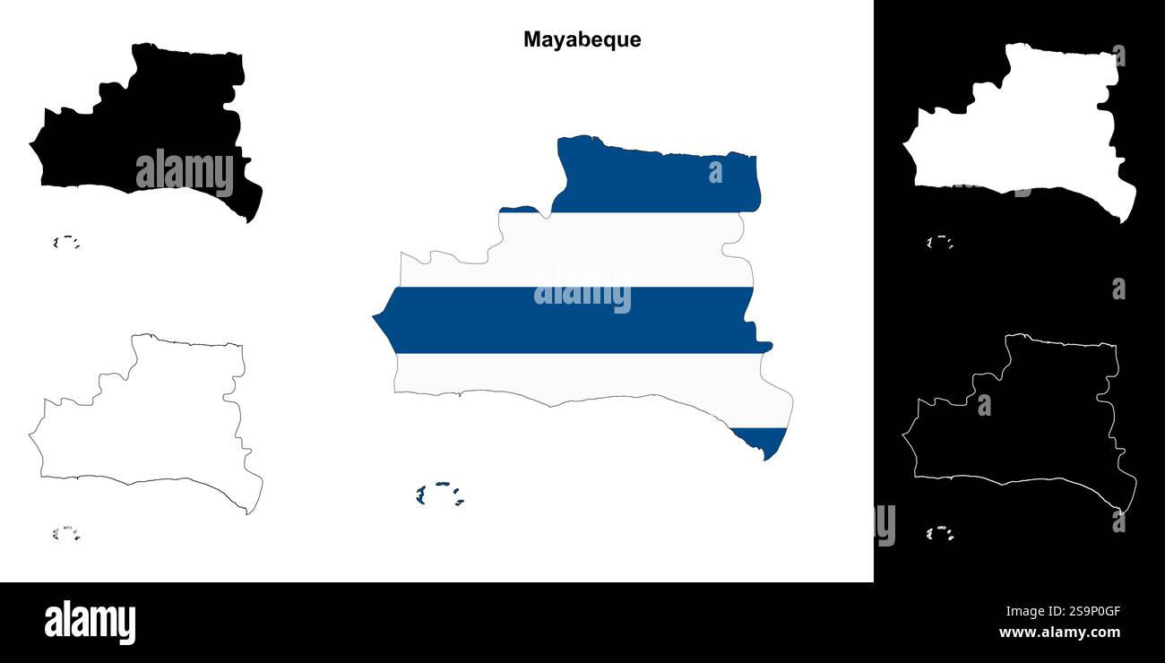 Cuba map with provinces hi-res stock photography and images - Alamy
