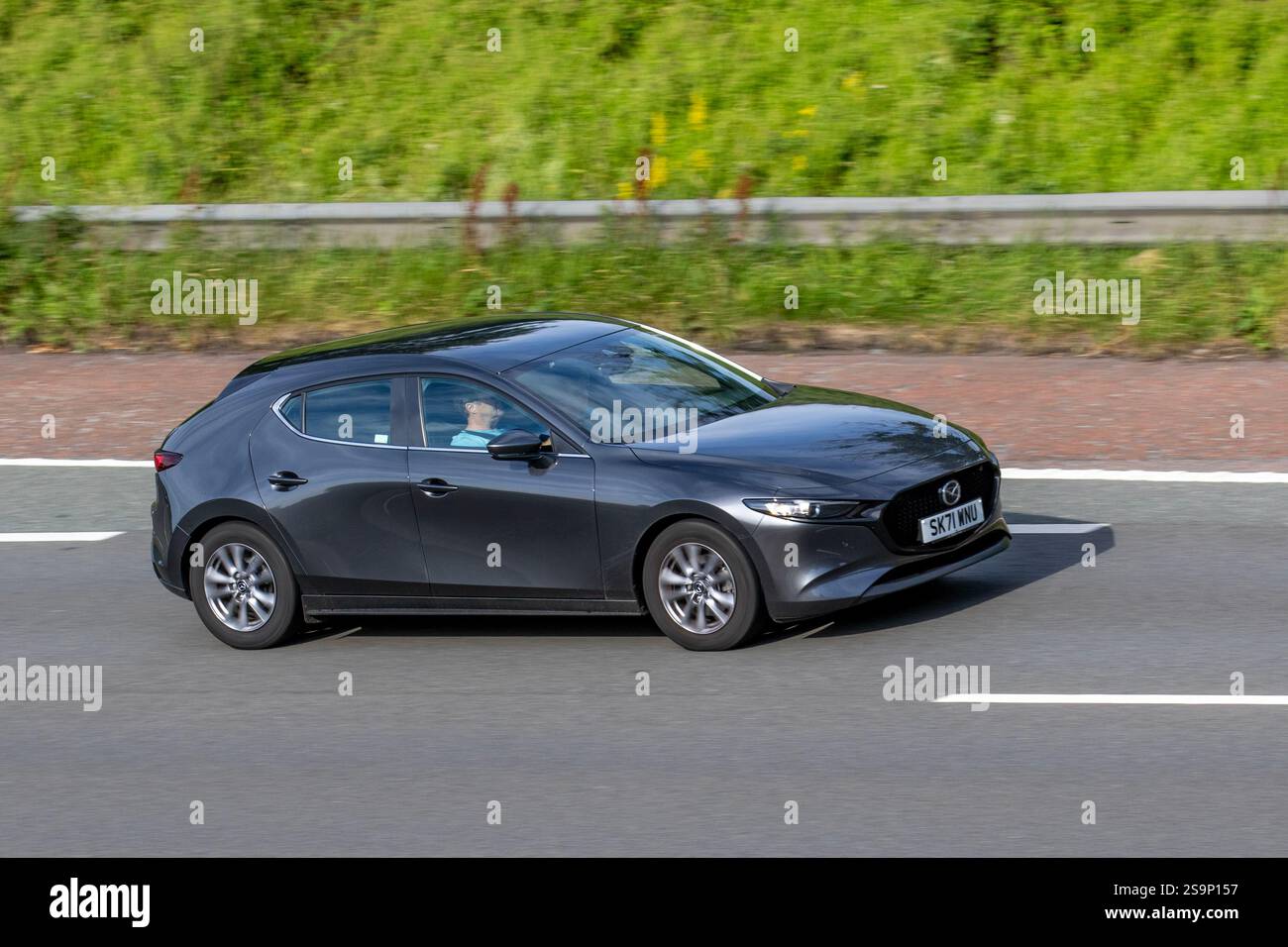 2021 Grey Mazda 3 Se-L LUX Mhev mild hybrid electric saloon car ...