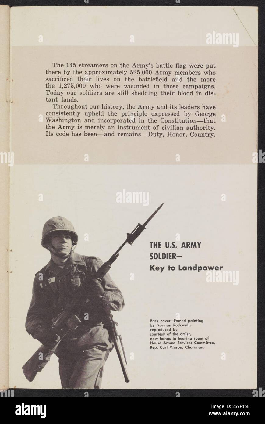 The U.S. Army soldier - Key to Landpower page from William A. Gladstone ...