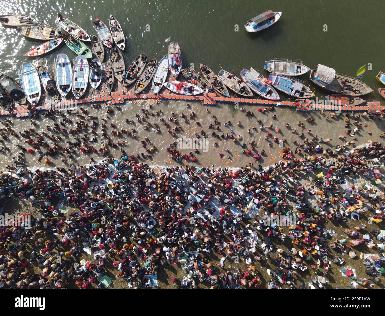 January 27, 2025, Prayagra, Uttar Pradesh, India: Prayagraj: An Aerial ...