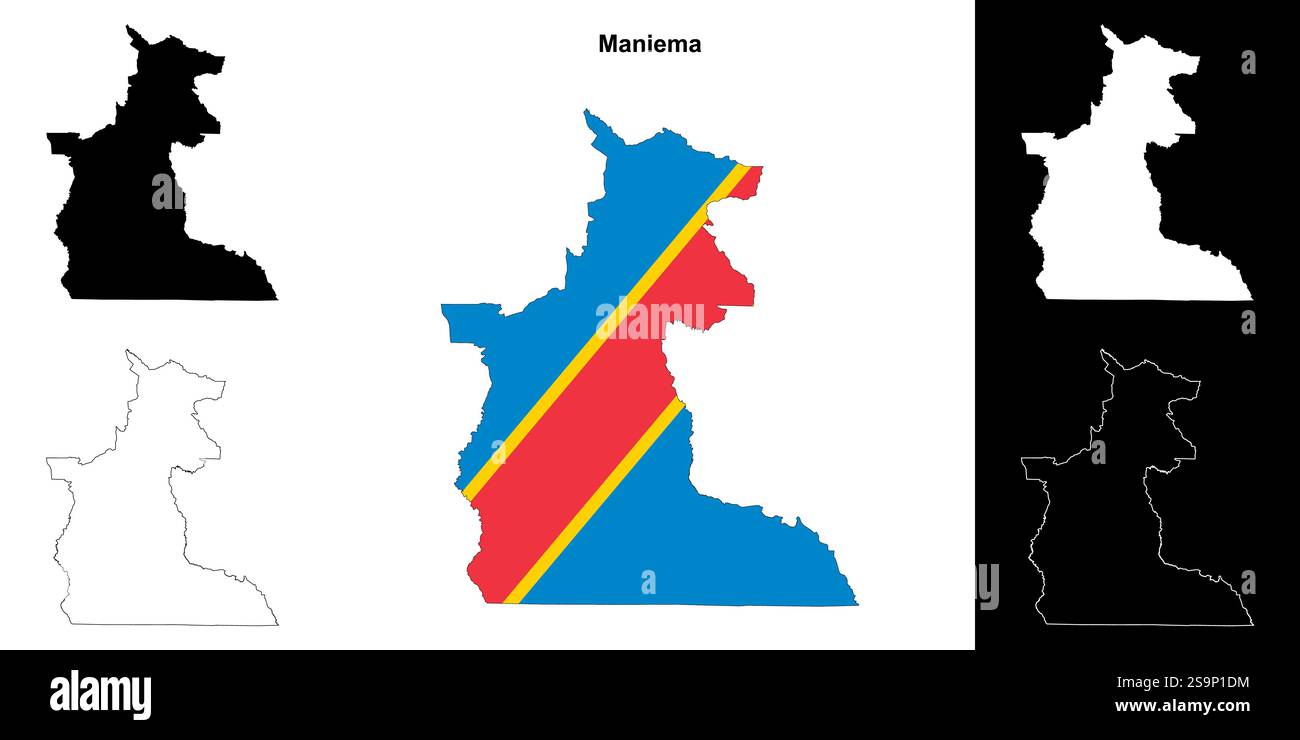 Blank maniema map hi-res stock photography and images - Alamy