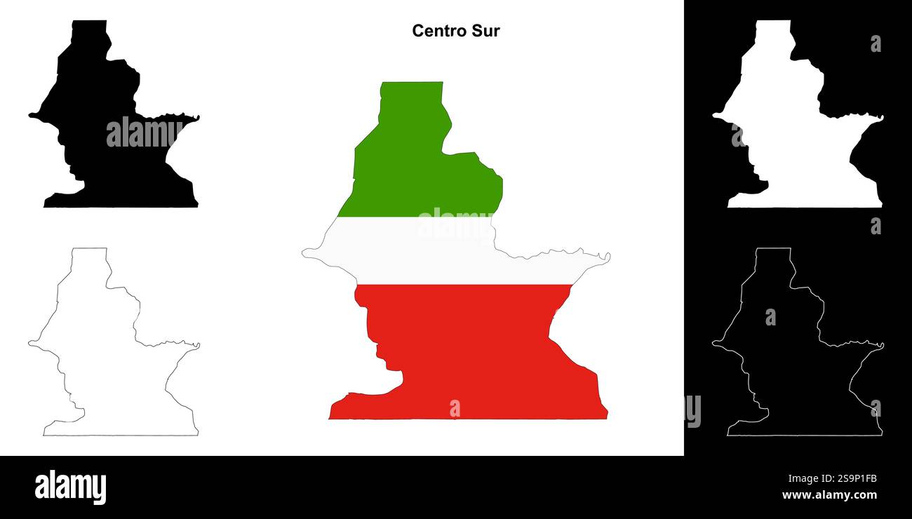 Map of centro sur hi-res stock photography and images - Alamy