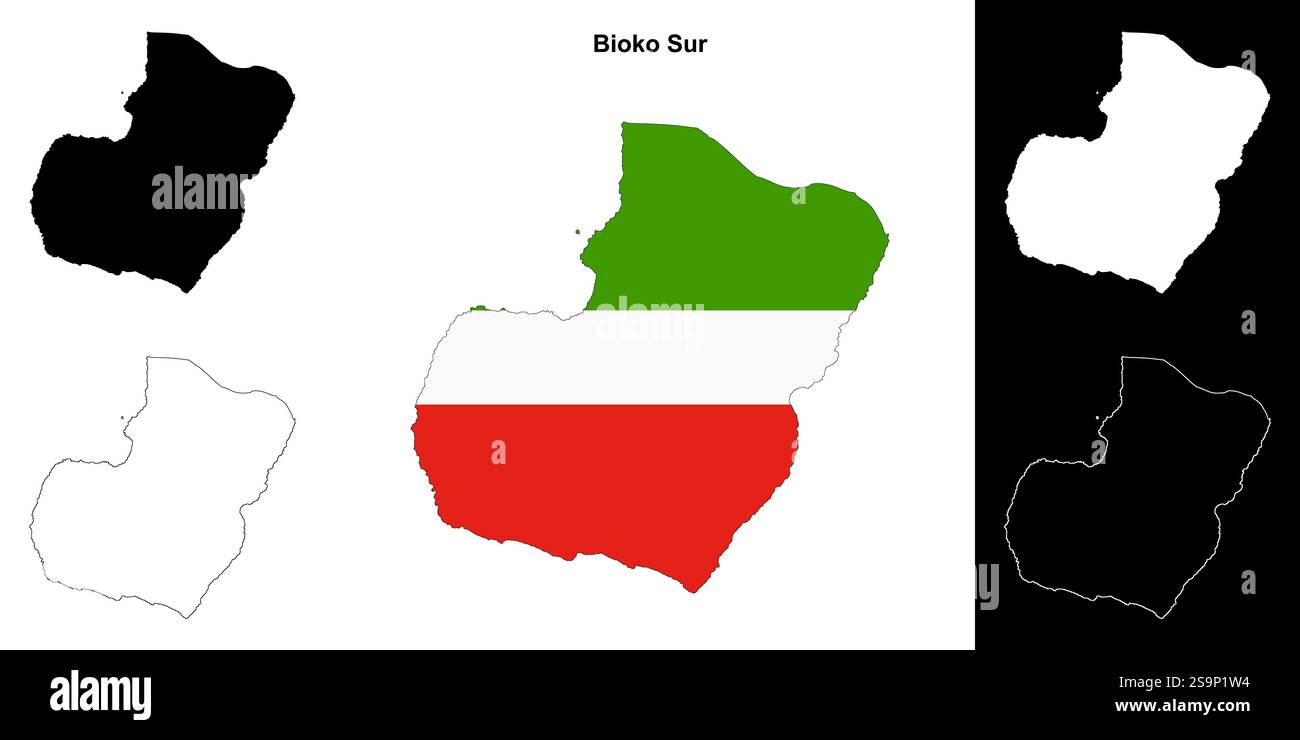 Map of bioko sur hi-res stock photography and images - Alamy