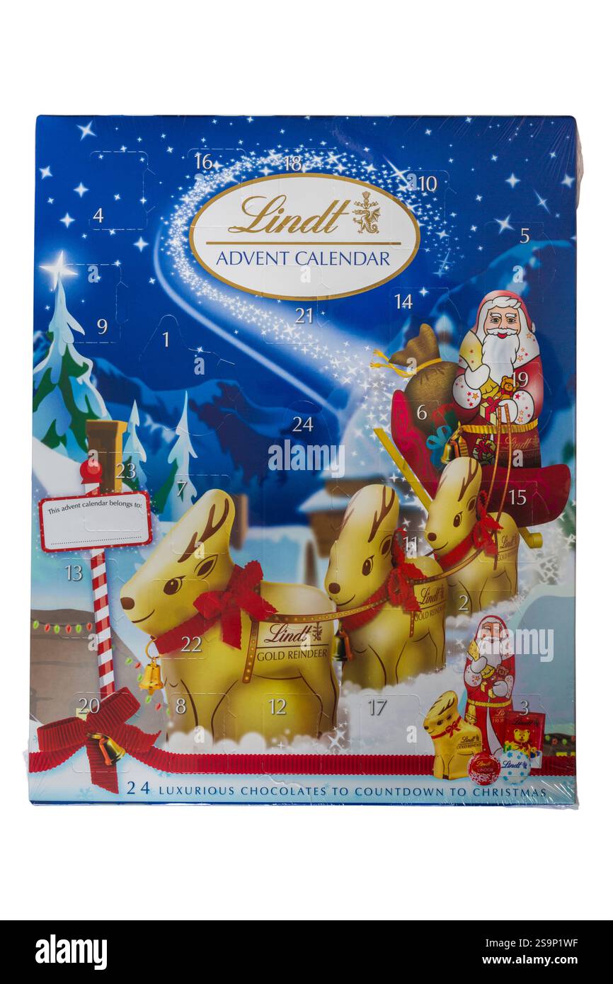 Lindt milk chocolate gold reindeer hi-res stock photography and images ...