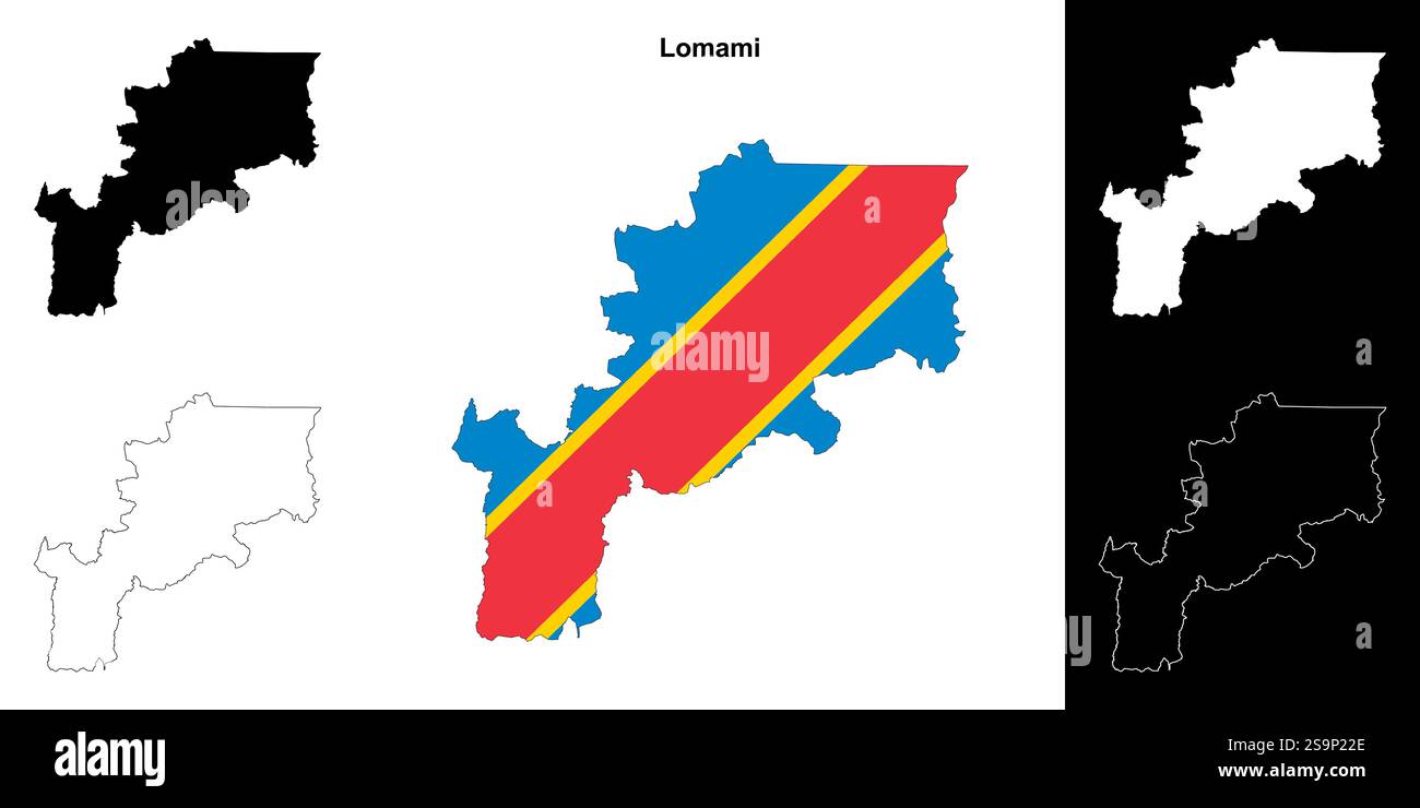 Blank lomami map hi-res stock photography and images - Alamy